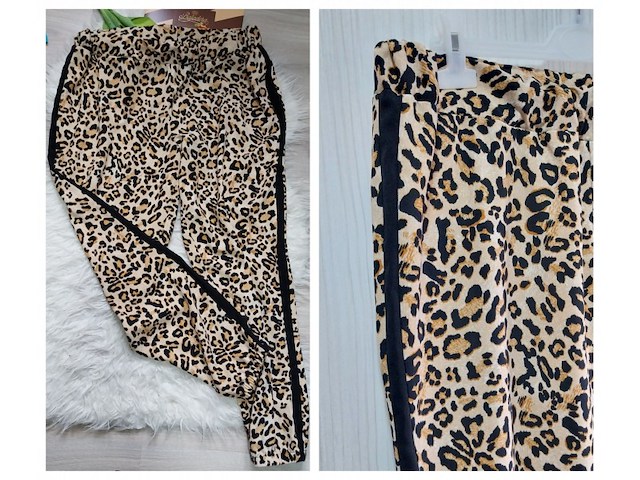 C&;;A ODLICNE LEOPARD PANTALONE VELICINE 44