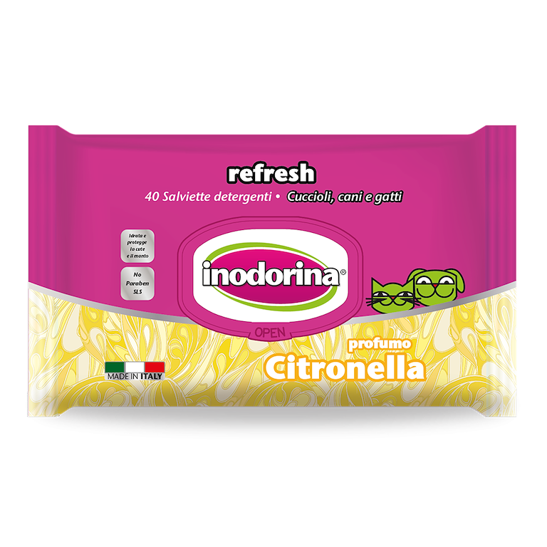 Inodorina Vlažne maramice - Citronella 40kom