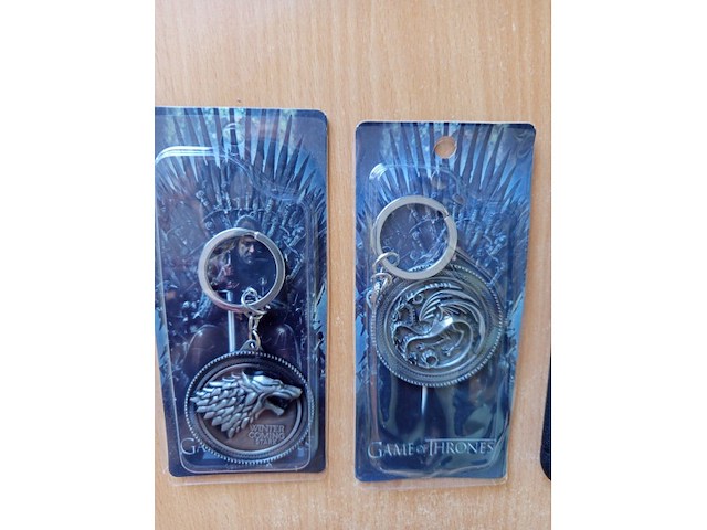 Game of Thrones Igre Prestola privezak za kljuceve x2