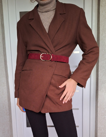 LUKSUZNI SAKO Pierrette B – Cimet Braon, Oversize!