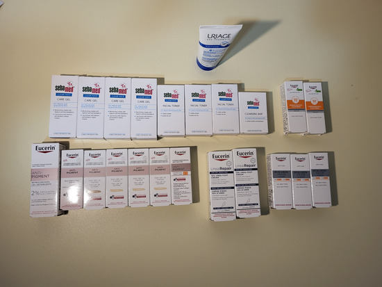SVI testeri- sebamed, eucerin, uriage