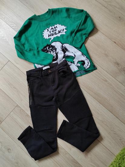 Zara farmerice i dzemper