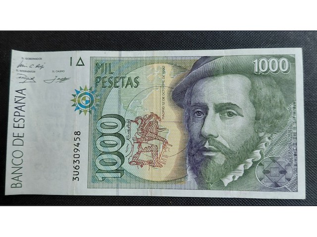 SPAIN-1000 PESETAS-1992 god