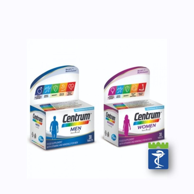CENTRUM PAKET WOMEN&MEN TABLETE 2X30