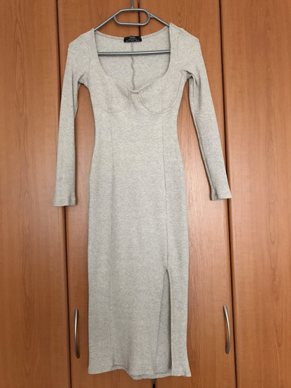 Bershka rebrasta haljina XS/S