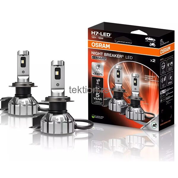 Osram Night Breaker LED Smart +330% H7 12V 16W sijalice 2 kom