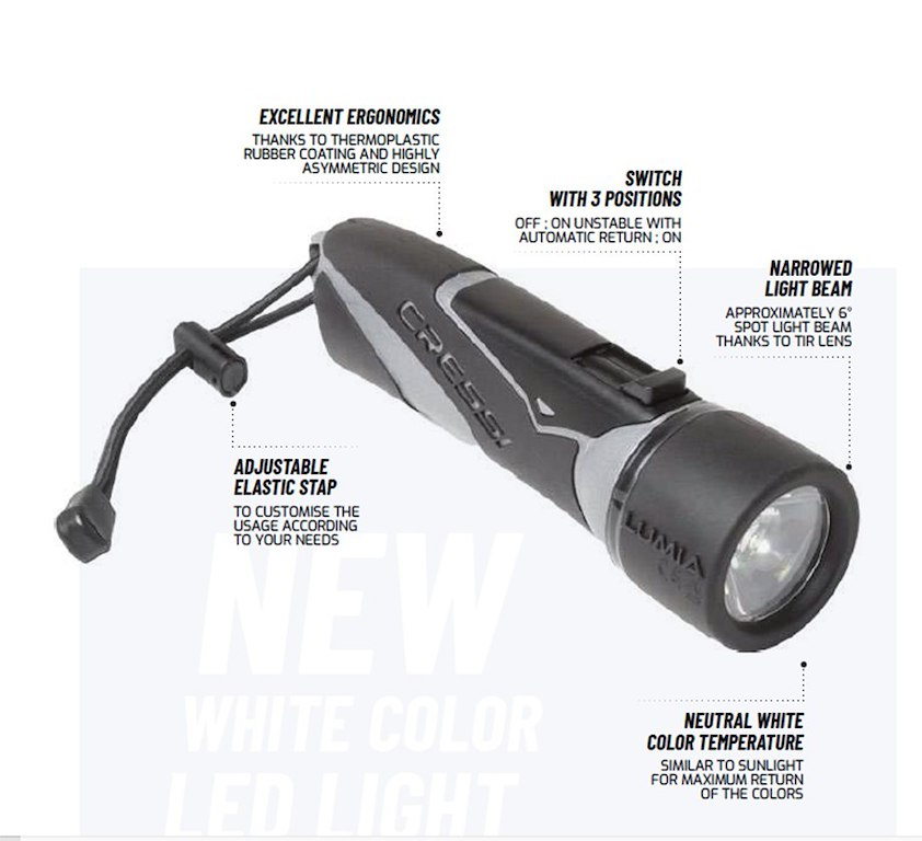 RONILACKA LAMPA CRESSI LUMIA+
