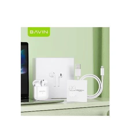 Bavin slušalice AirPods + kabl lightning bela - Bavin-32