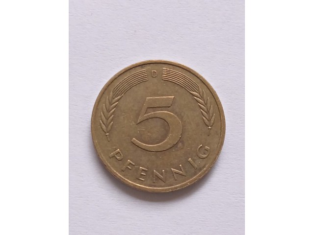 5 Pfennig 1985.g - D - Nemačka