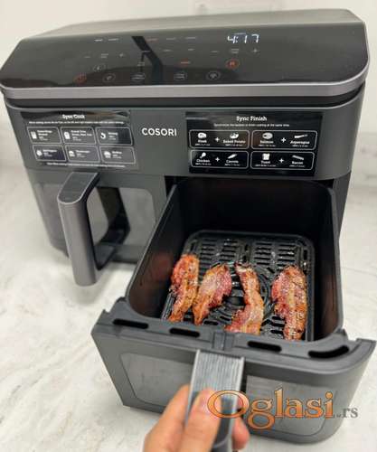 Friteza na vazduh Air Fryer Cosori 8.5l dual basket NOVO