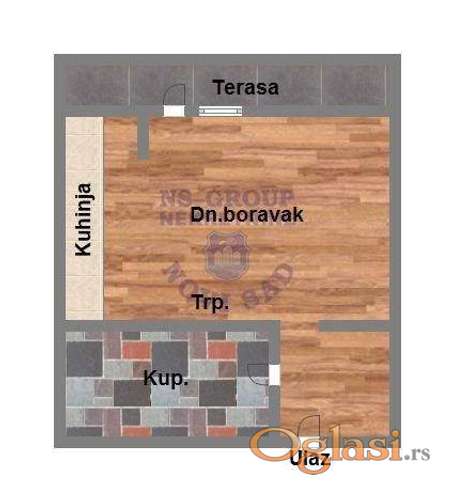 Garsonjera na Mišeluku,32m2