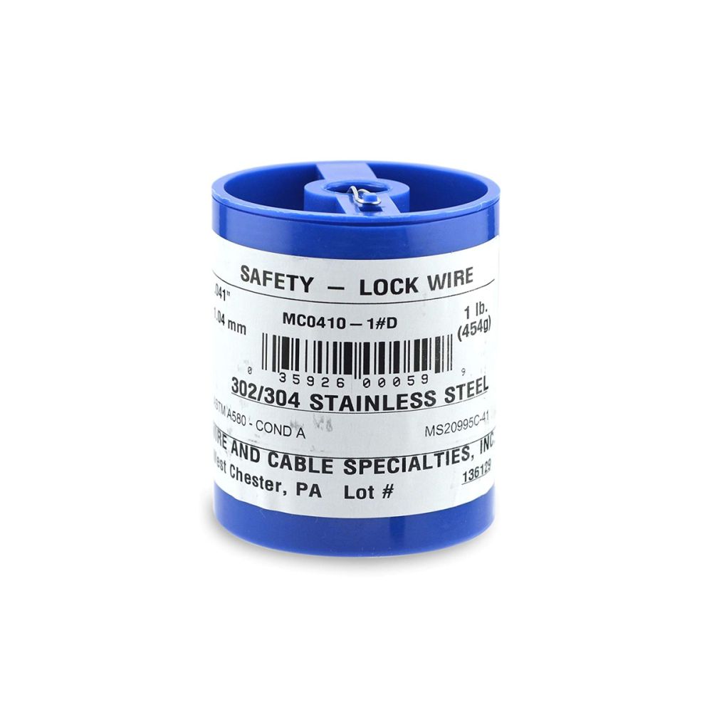 MC0410-1#D - SS Safety Wire - 1Lb. (454g) - 0.041" - 1.04mm