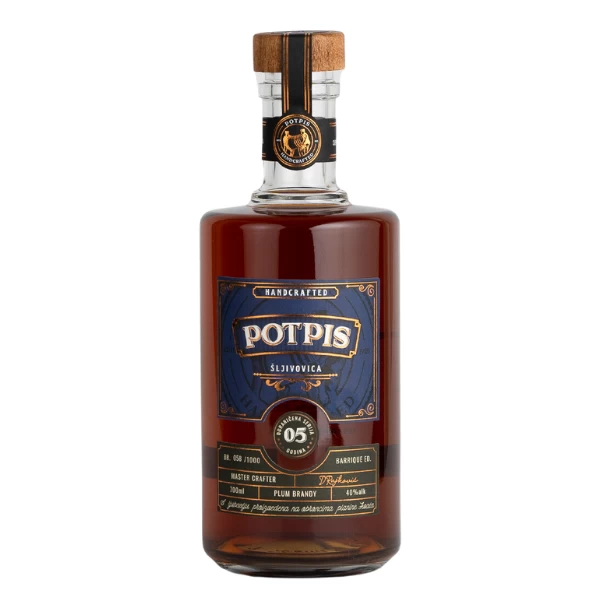 Rakija Potpis šljiva 5 godina 0,7l