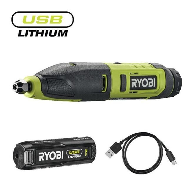 RYOBI Bežični alat za rezbarenje USB Lithium™ 4V 2,0 Ah RPC4-120G