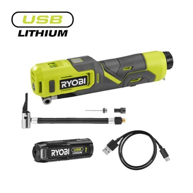 RYOBI BEŽIČNA VAZDUŠNA PUMPA USB LITHIUM™ 4V RI4-120G