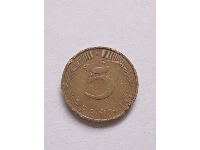 5 Pfennig 1973.g - F - Nemačka