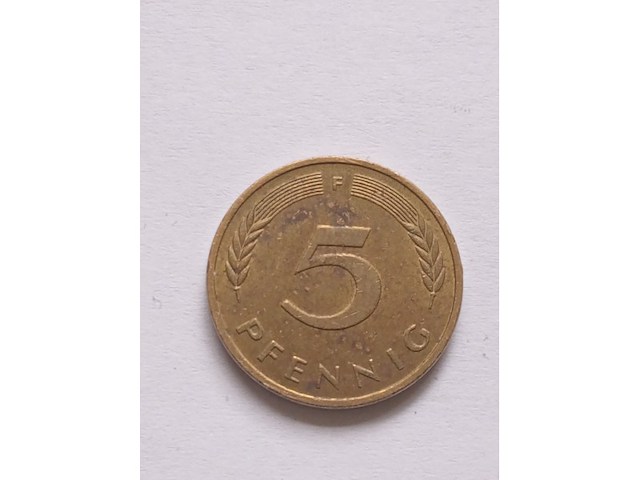 5 Pfennig 1993.g - F - Nemačka