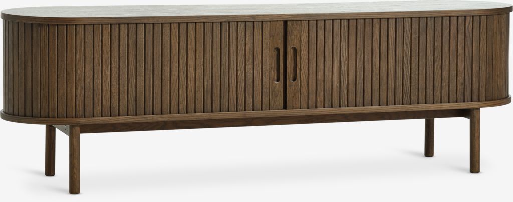 TV-komoda LYNGVIG 160cm 2 rolo vrata tamni hrast