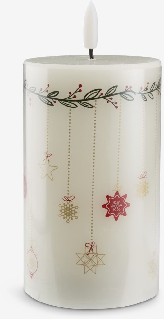 XMAS LED candle VILE Ø8xH13cm SDP