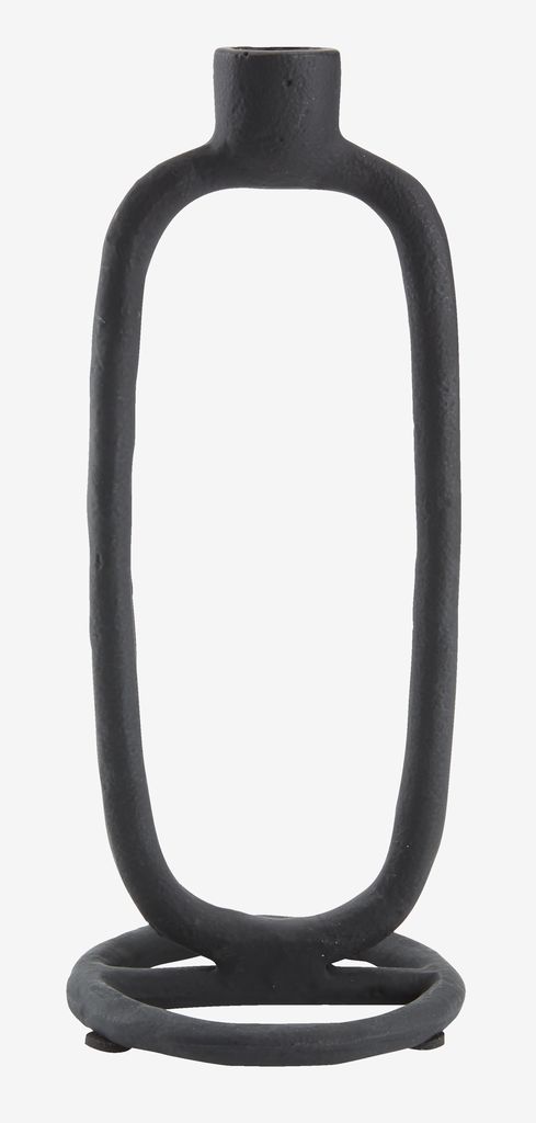 Svećnjak ELDARIT V24cm ovalni crna