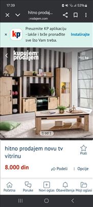 Hitna prodaja nove vitrine