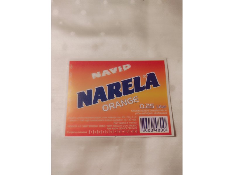 NAVIP NARELA COLA 0,25 L 2001.
