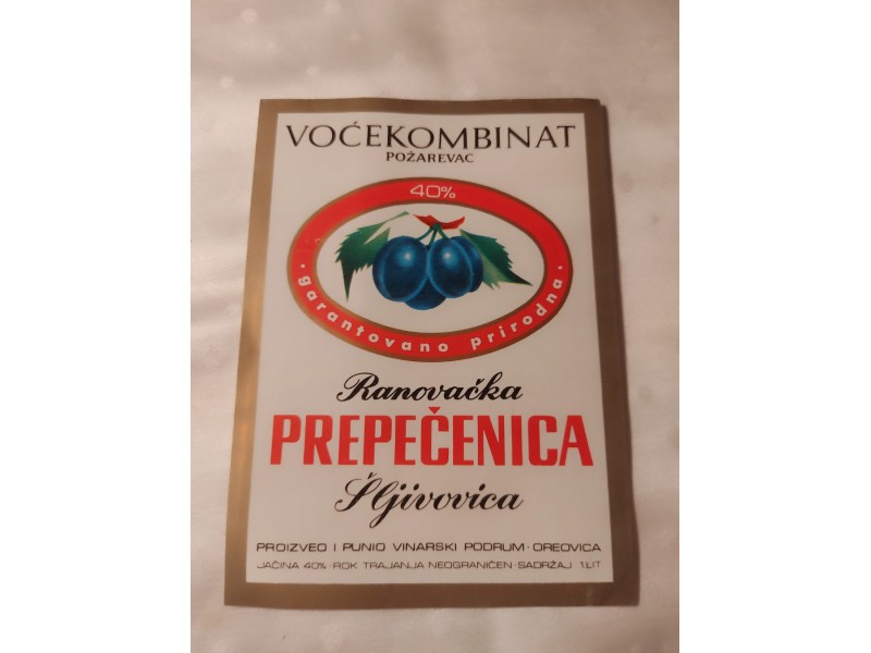 VOĆEKOMBINAT POŽAREVAC PREPEČENICA