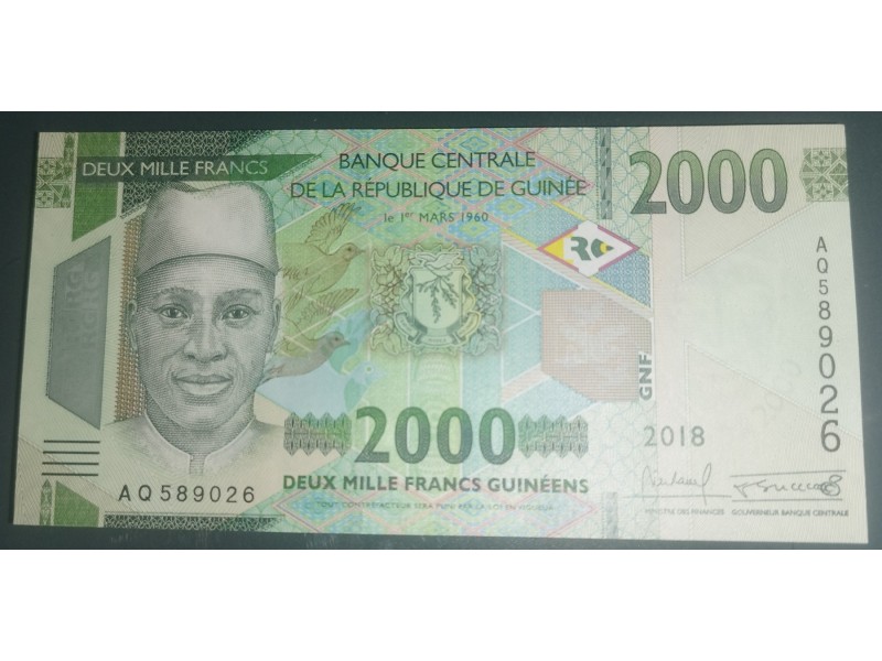 F13 2000 franaka Gvineja 2018 UNC