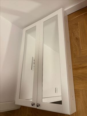 IKEA Ormarić s ogledalom i vratima, bela, 60x15x95