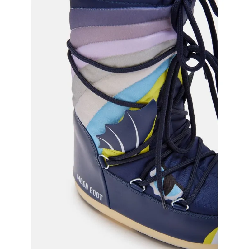 MOON BOOT CIZME ICON DRA BLUE/MULTICOLOR