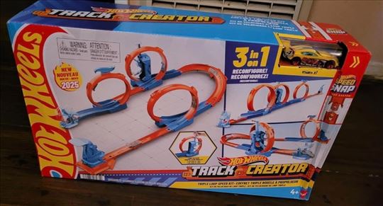 Hot Wheels Track Creator Tripple Loop Speed 3u1