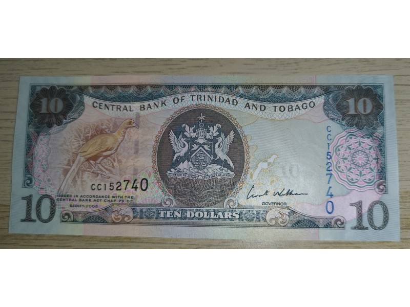F105 10 dolara Trinidad i Tobago 2006 UNC