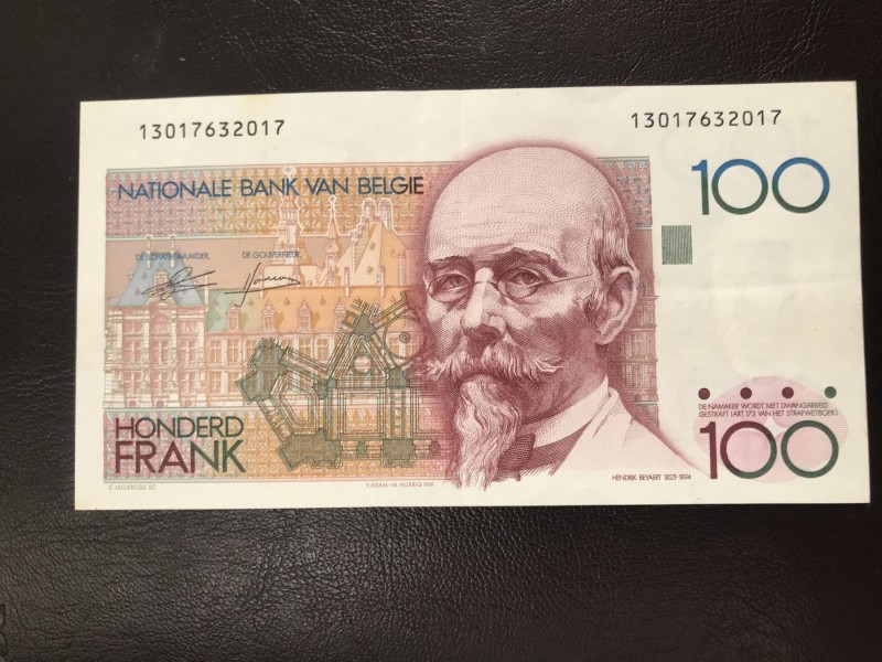 BELGIJA 100 FRANAKA.