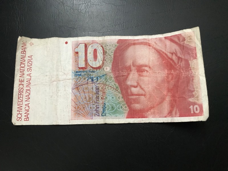 ŠVAJCARSKA 10 FRANAKA.