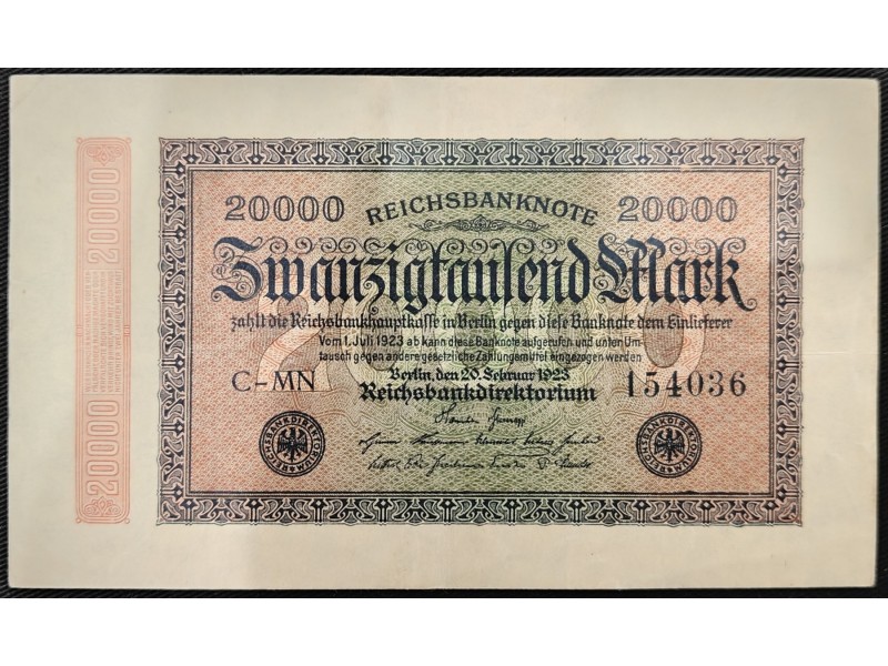 Nemačka - 20,000 mark 1923