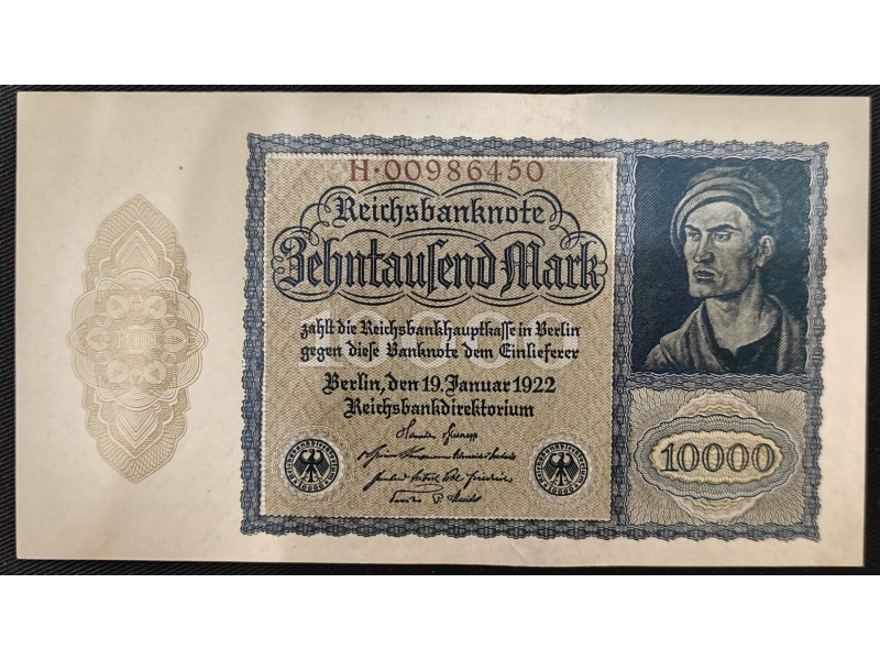 Nemačka - 10,000 mark 1922