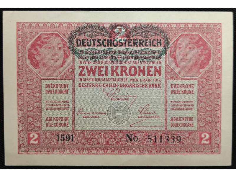 Austrija - 2 kronen 1919