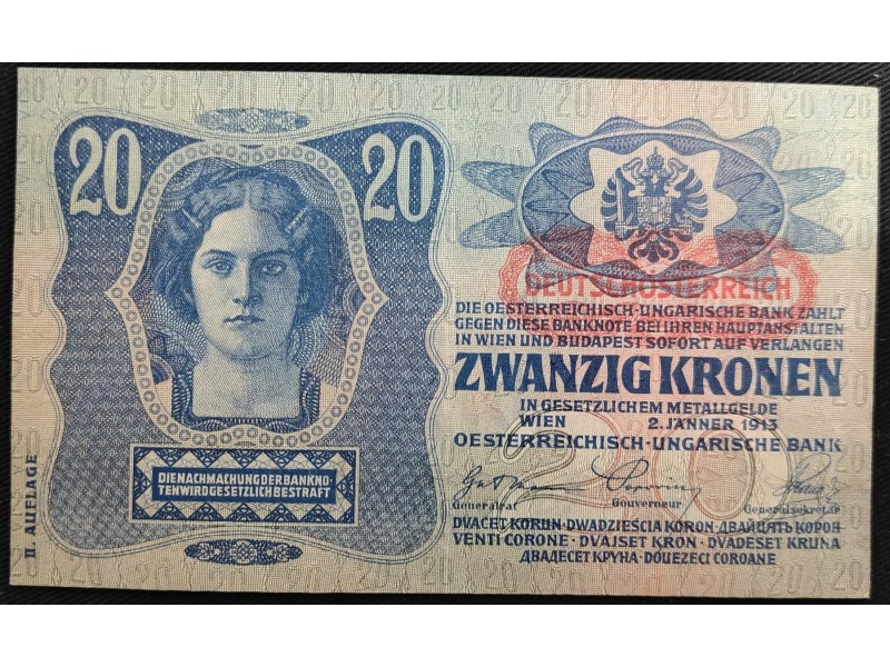 Austrija - 20 kronen 1919
