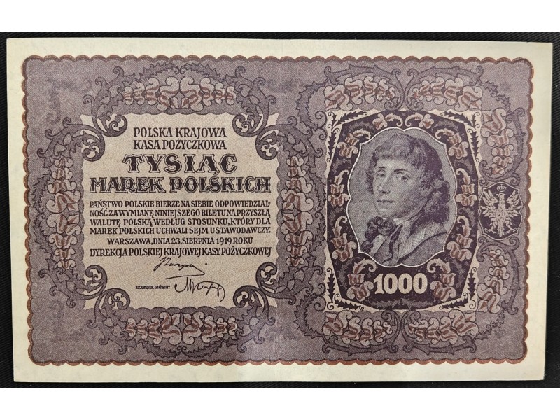 Poljska - 1000 marek 1919