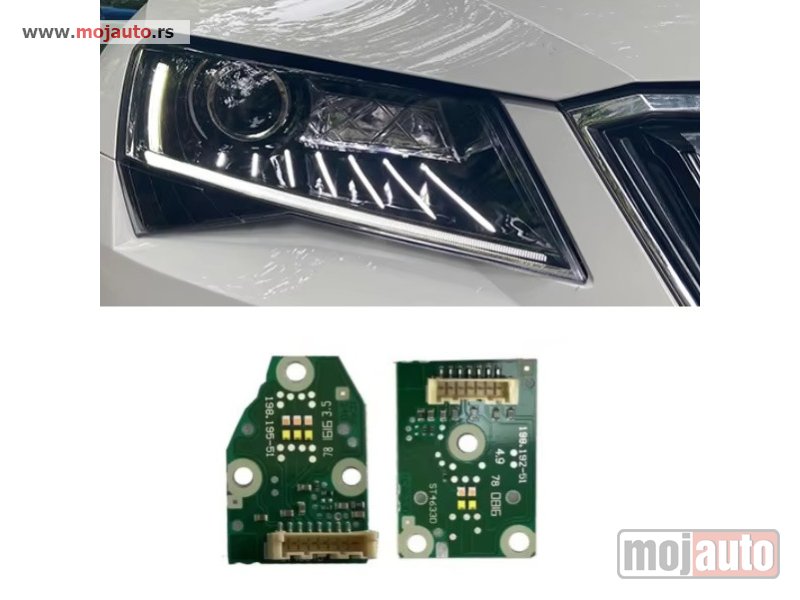 LED plocice, LED DRL driver Skoda superb levi far