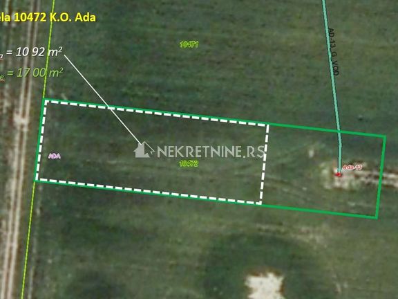 Poljoprivredno zemljište opština Ada-potes Sterijino selo- 28 eur