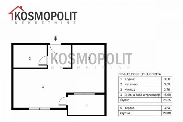 Ristin potok, Stan na prodaju, 30m2, 72.334€