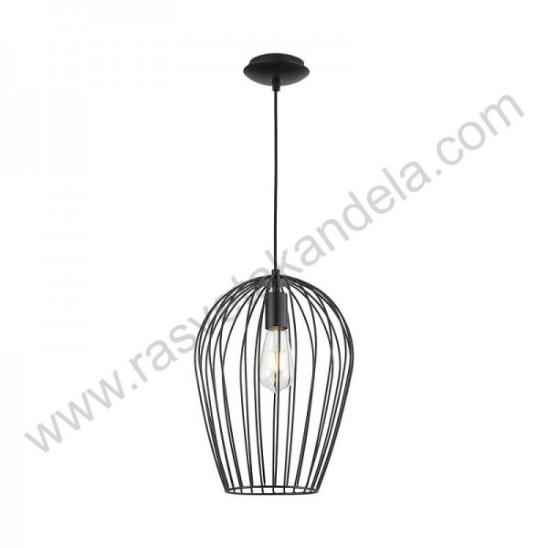 Visilica 1xE27 metalna crna BRY-W005R-1H