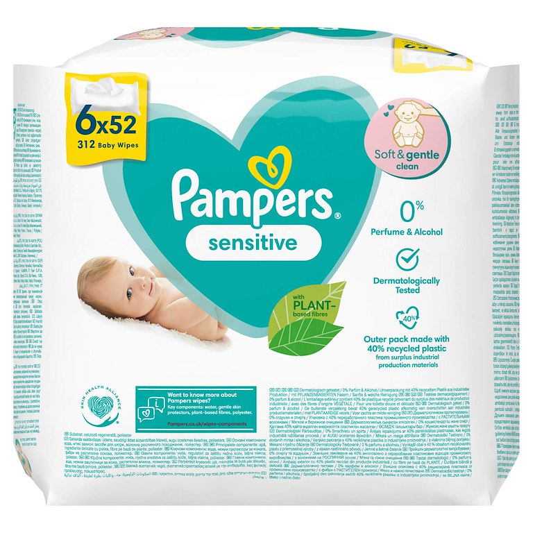Pampers vl maramice sensitive 6x52/1 pampers