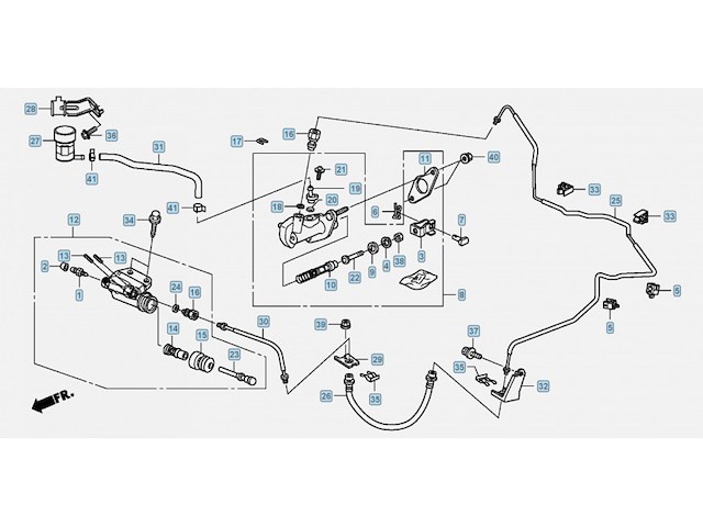 Honda Accord Cilindar Kvacila Pomocni 09-15, NOVO