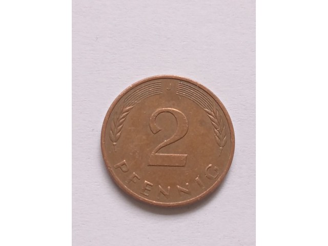 2 Pfennig 1980.g - J - Nemačka -
