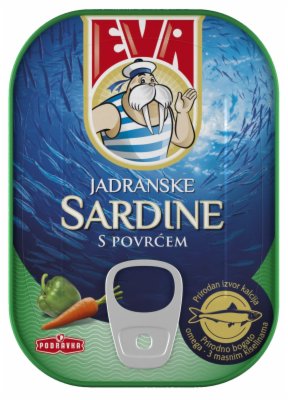 SARDINE SA POVRĆEM EVA 100G