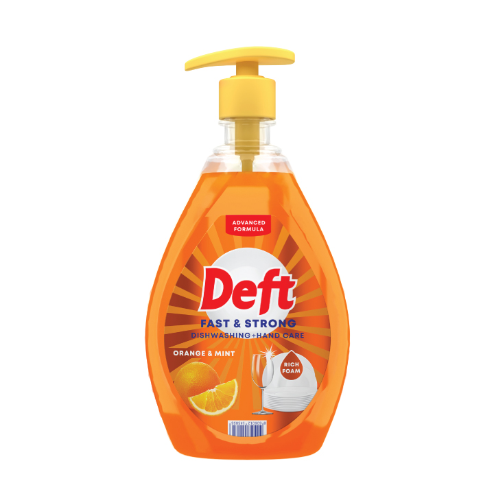 DEFT deterdžent za posuđe sa pumpicom Orange & Mint