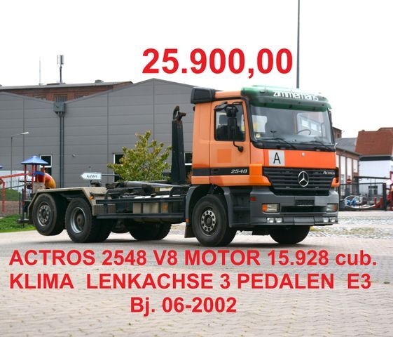 Mercedes-Benz ACTROS 2548 / 950.20 kamion rol kiper