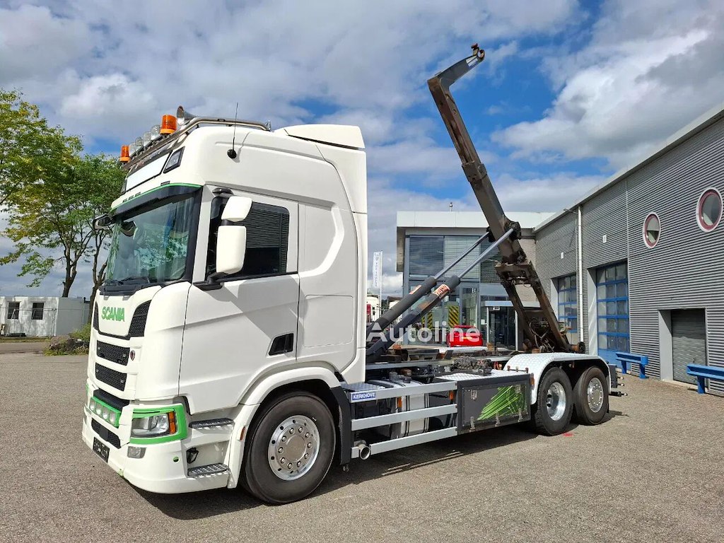 Scania NGS R500 / RETARDER / AJK HOOK 22 TON / LIFT+LENKACHSE / TUV:17- kamion rol kiper